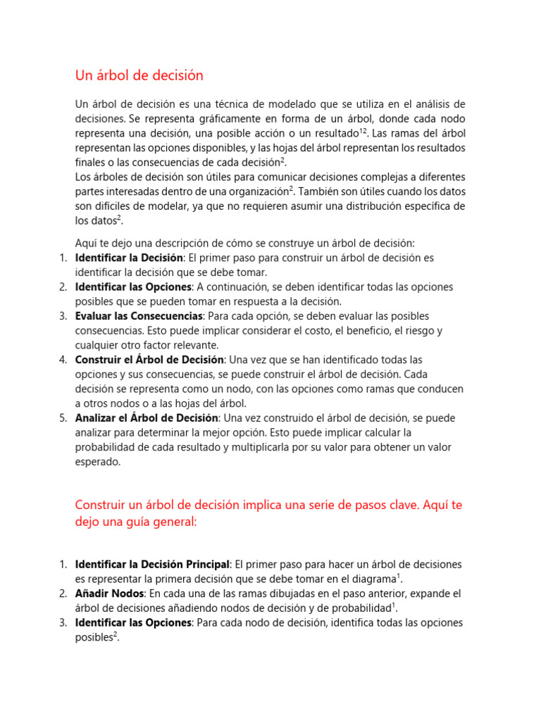 El Control y Arbol de Decision | PDF | Sistema de control | Toma de decisiones