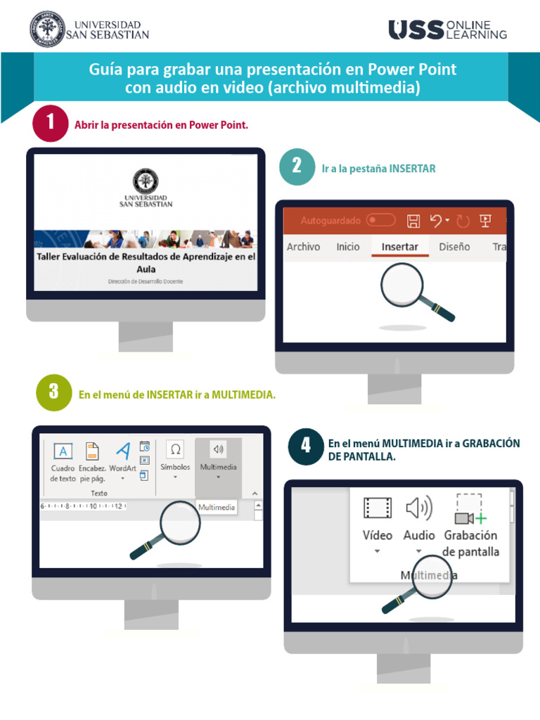 U3 Como Grabar Una PPT en Video Con Audio | PDF | Microsoft PowerPoint | Software