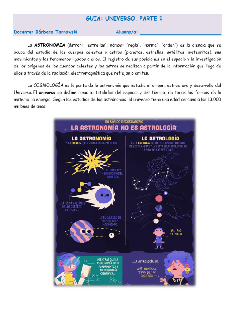 Astronomía 1eraparte UniversoaGalaxias | PDF | Galaxia | Universo