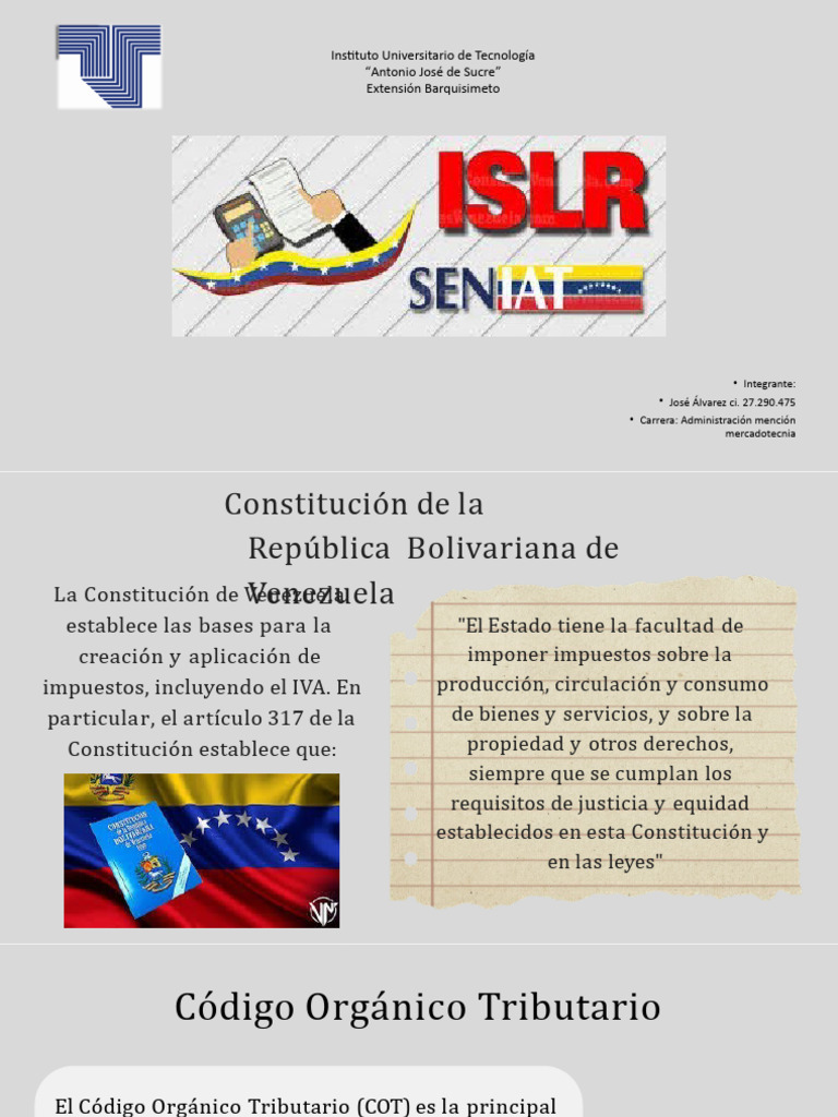 ISLR | PDF | Impuestos | Impuesto al valor agregado