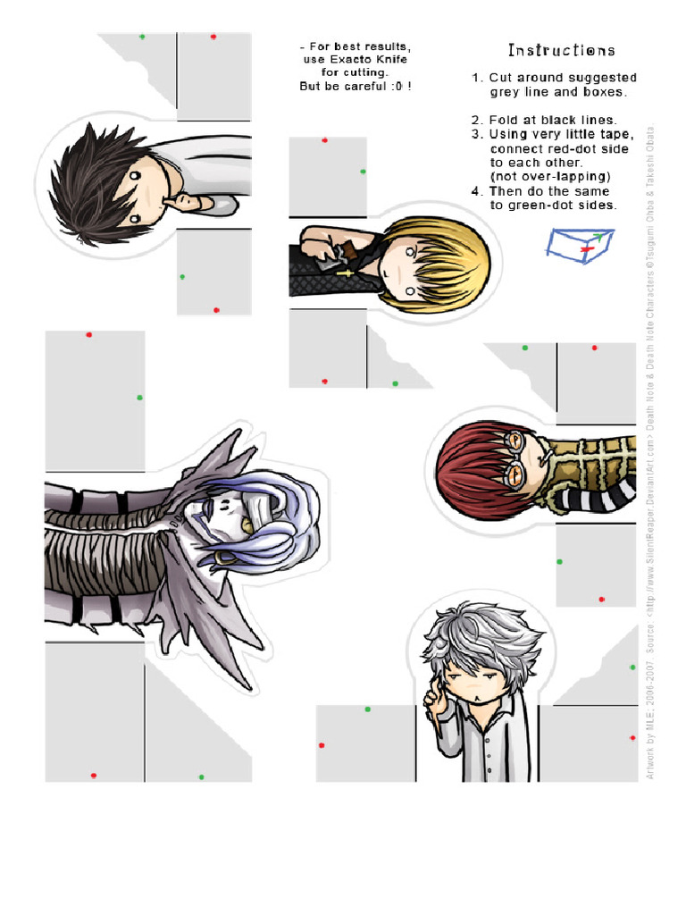 l-remu-near-mello-matt-from-death-note-finger-puppets-template-paper ...