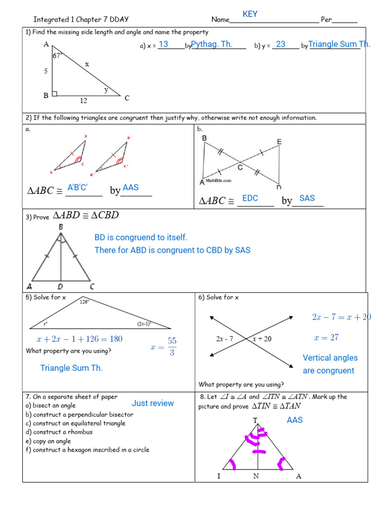 Chapter 7 INT. 1 D-Day | Download Free PDF | Triangle | Triangle Geometry