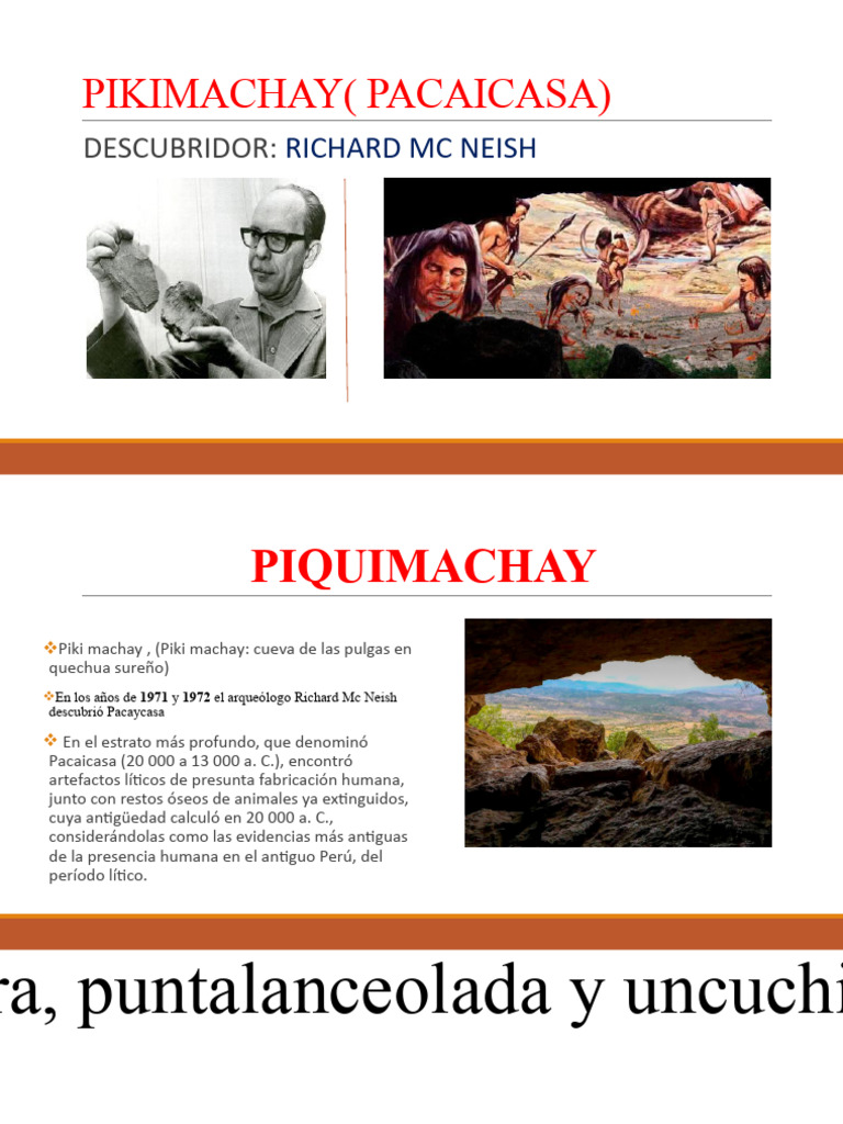 Hombre de Piquimachay: Primer Poblador | PDF