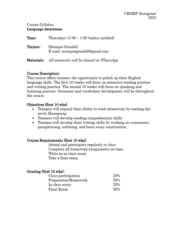 Language Awareness 2023 | PDF