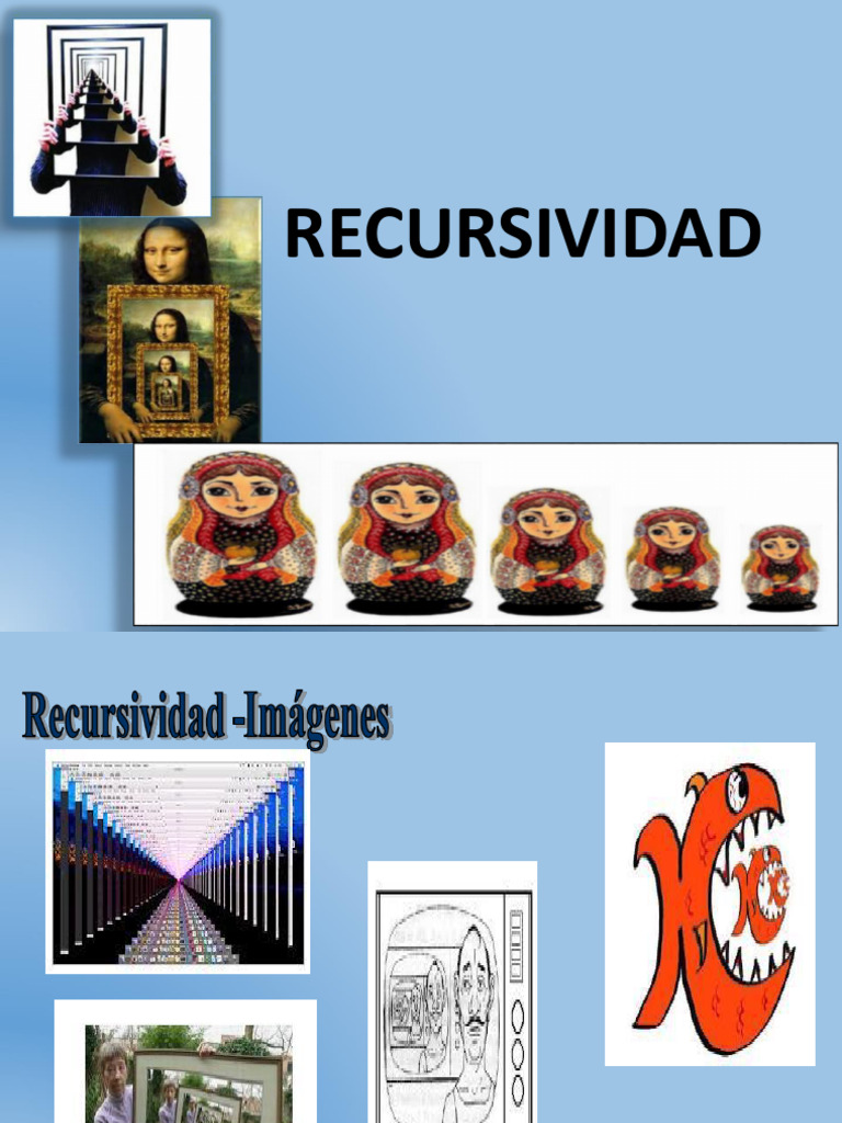 Recursividad | PDF | Algoritmos y Estructuras de Datos | Programación de computadoras