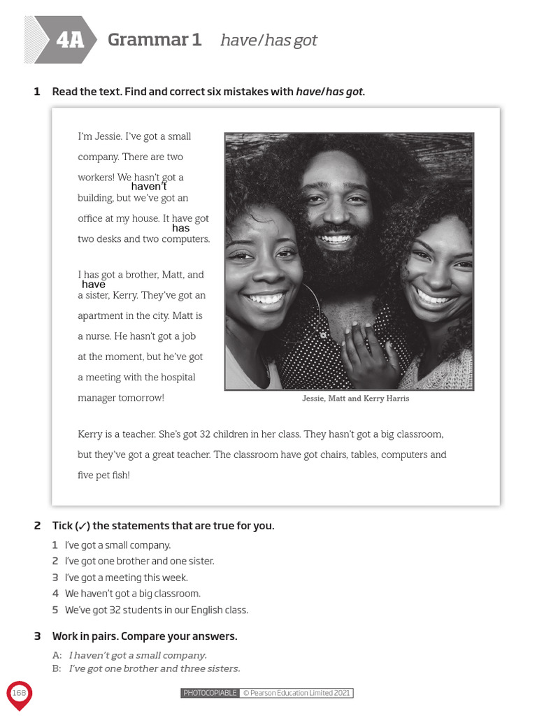 RM A1 PC 4A Grammar1 | PDF | Wellness