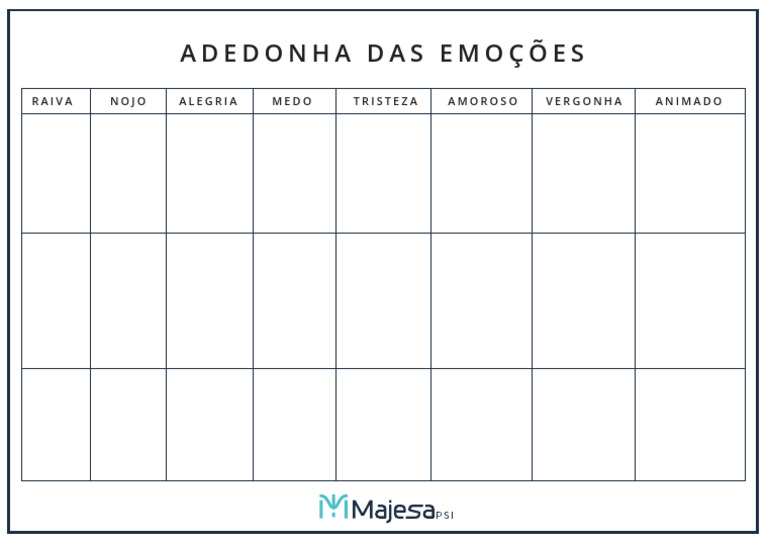 Adedonha Das Emoções | PDF