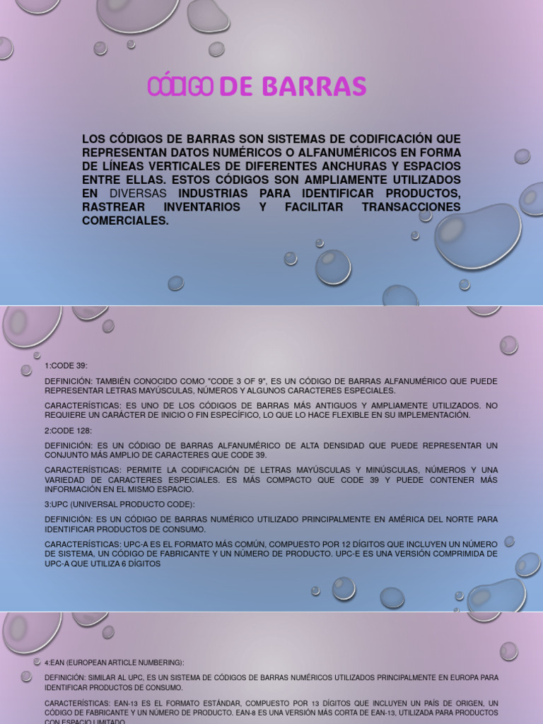 Código de Barras | Descargar gratis PDF | Código de barras | Código ...