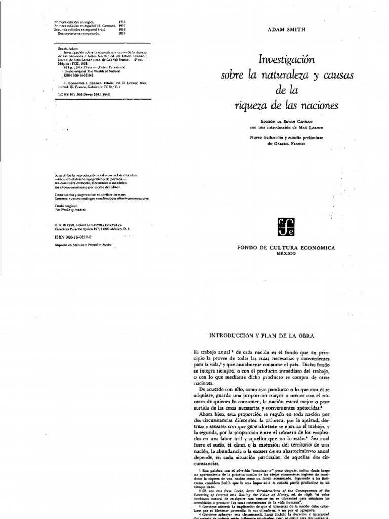 Unidad 1 1 Smith Rn Introducción Y Plan De Obra Pdf Nación Sociedad