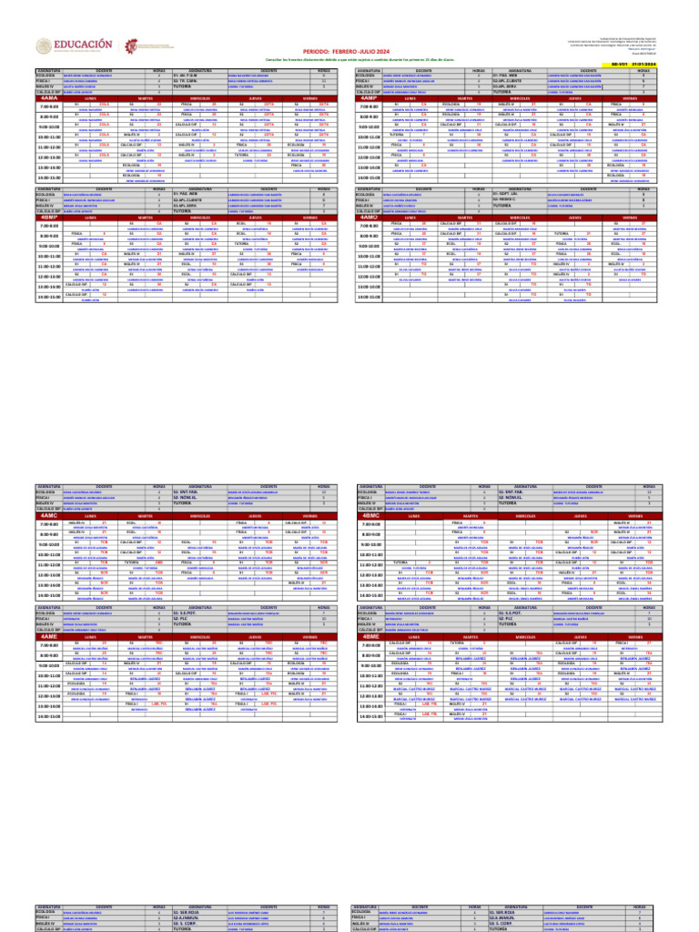 Hora Rio Cuarto 2024 | PDF