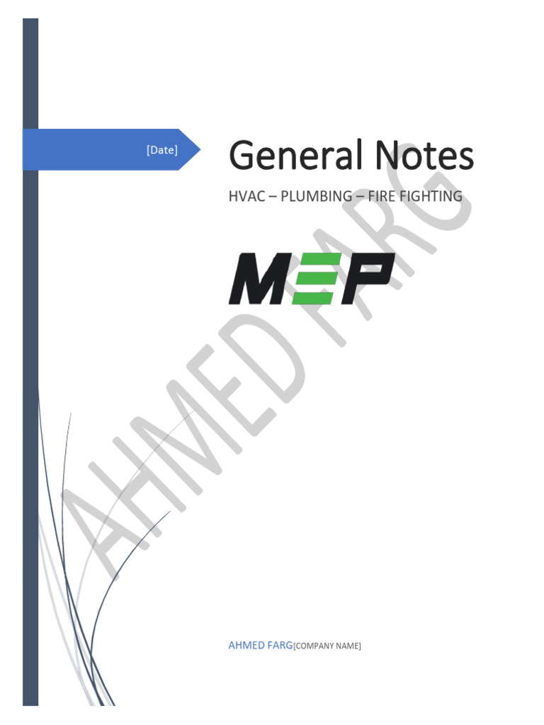 General Notes MEP | PDF