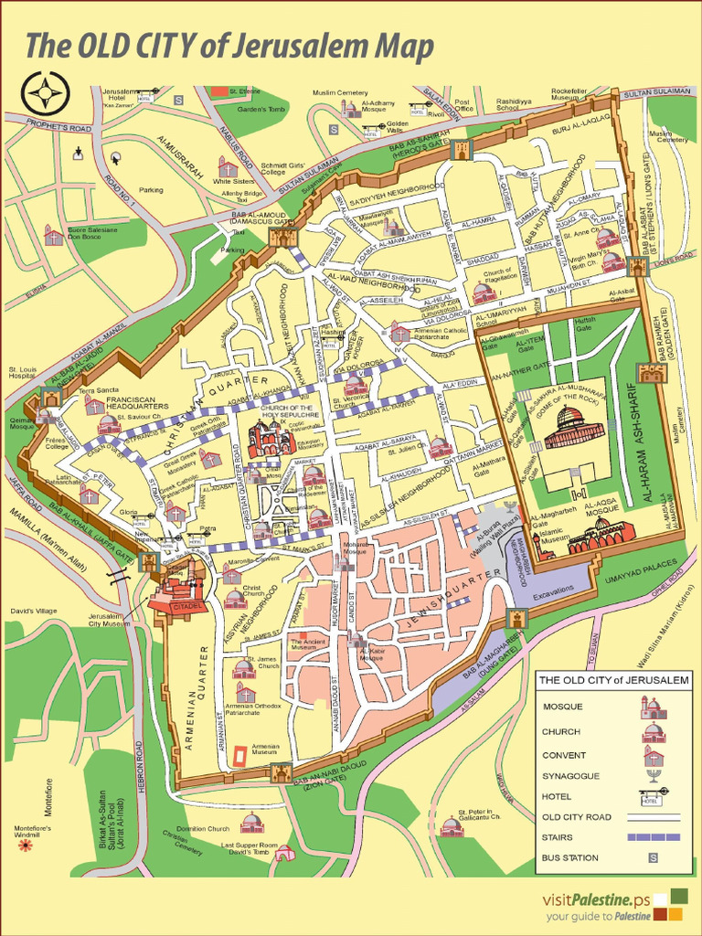 Mapa de Jerusalén A Pie PDF | PDF