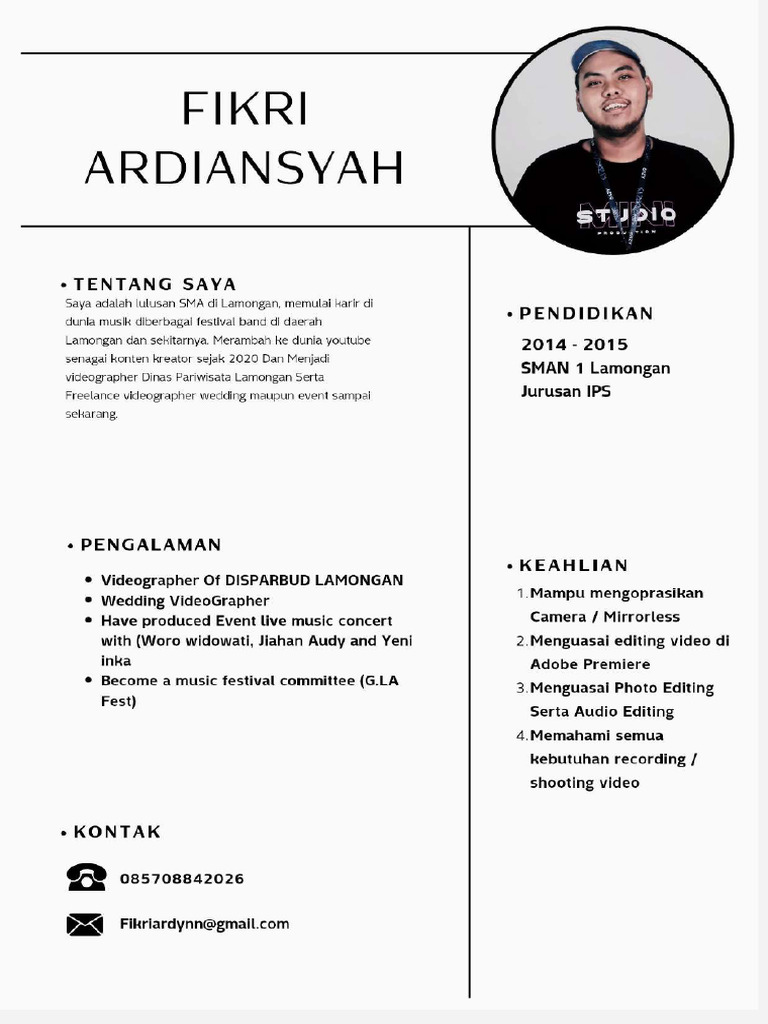 CV Fikri Ardiansyah | PDF