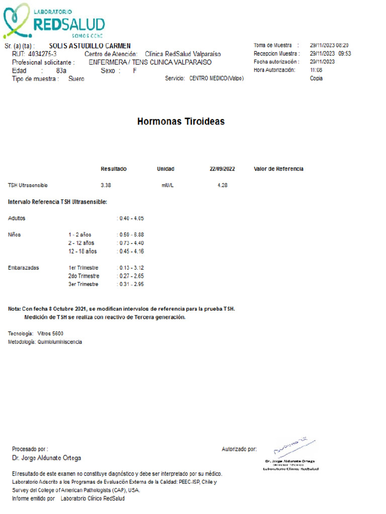 Examen-TIROESTIMULANTE (TSH) - 2023-12-01T11 - 37 - 00-03 - 00 | PDF