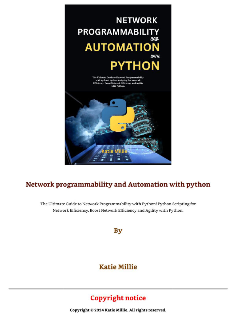 Network Programmability and Automation With Python | PDF Network Programmability and Automation With Python | PDF