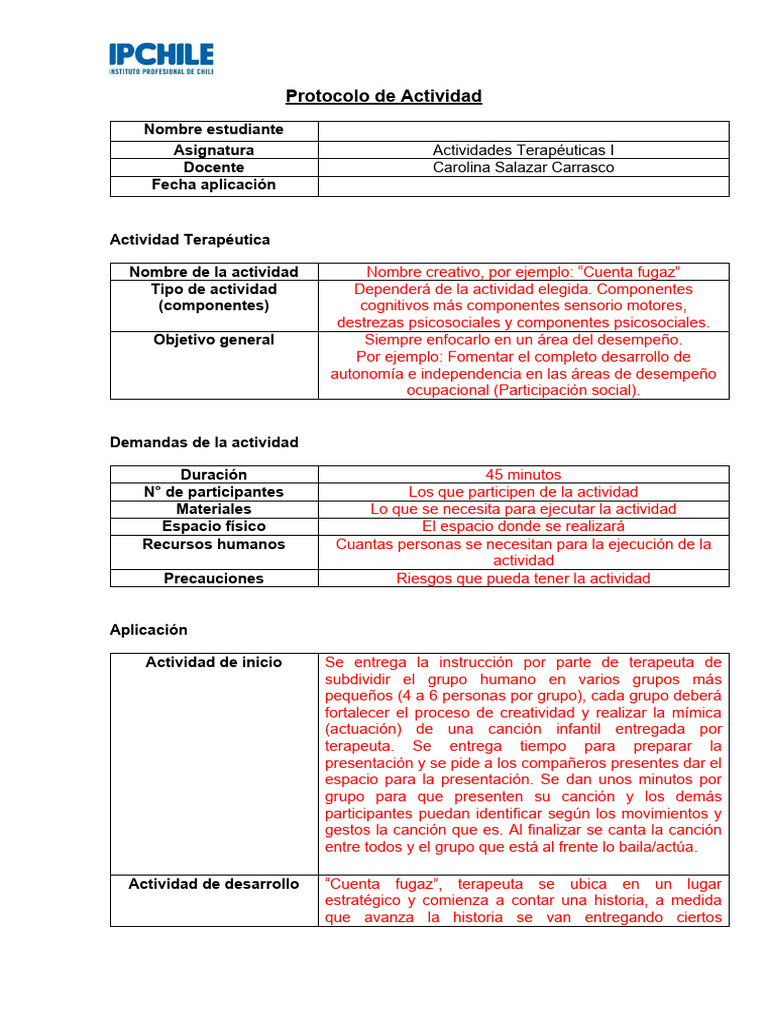 FORMATO PROTOCOLO | PDF