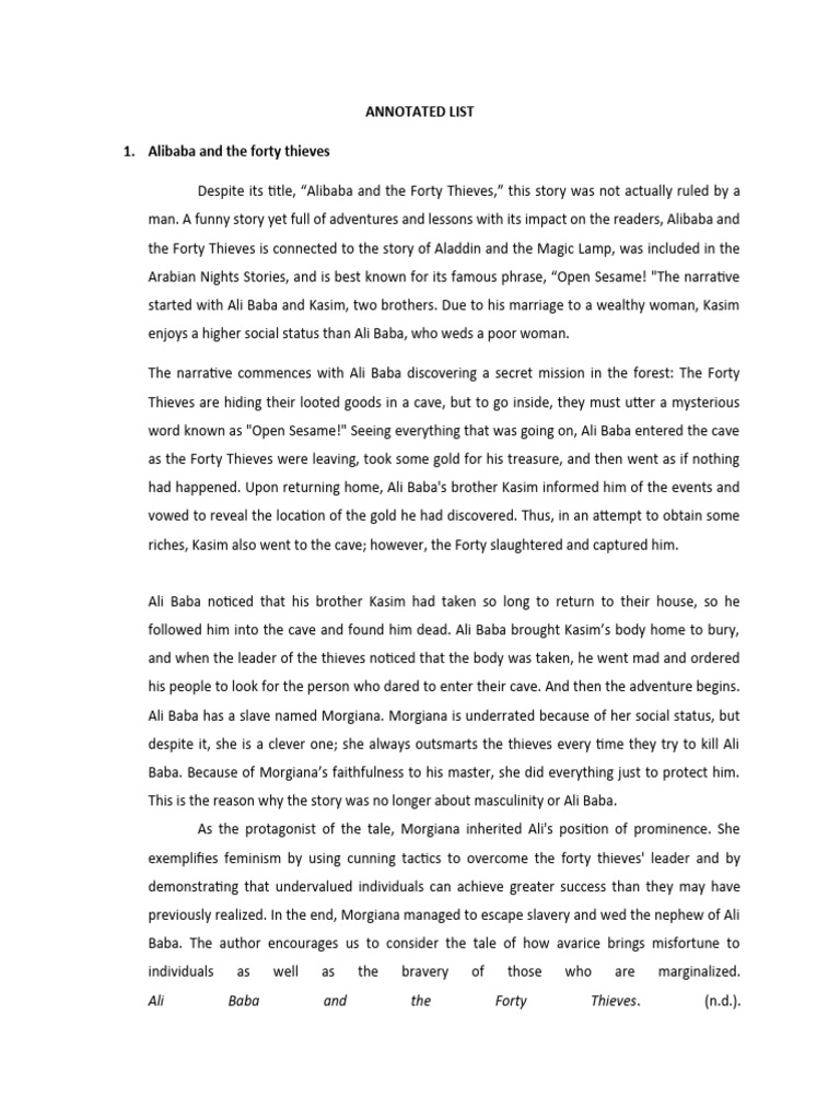 Annotated list | PDF