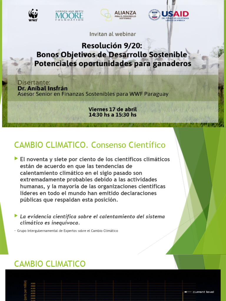 Bonos ODS Presentación 17-04-2020 | PDF | Sustentabilidad | Desarrollo sostenible