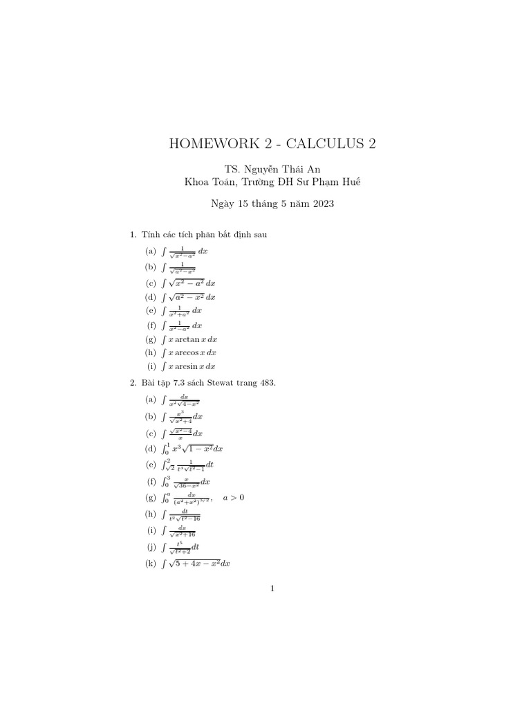 Calculus 2-1 | PDF