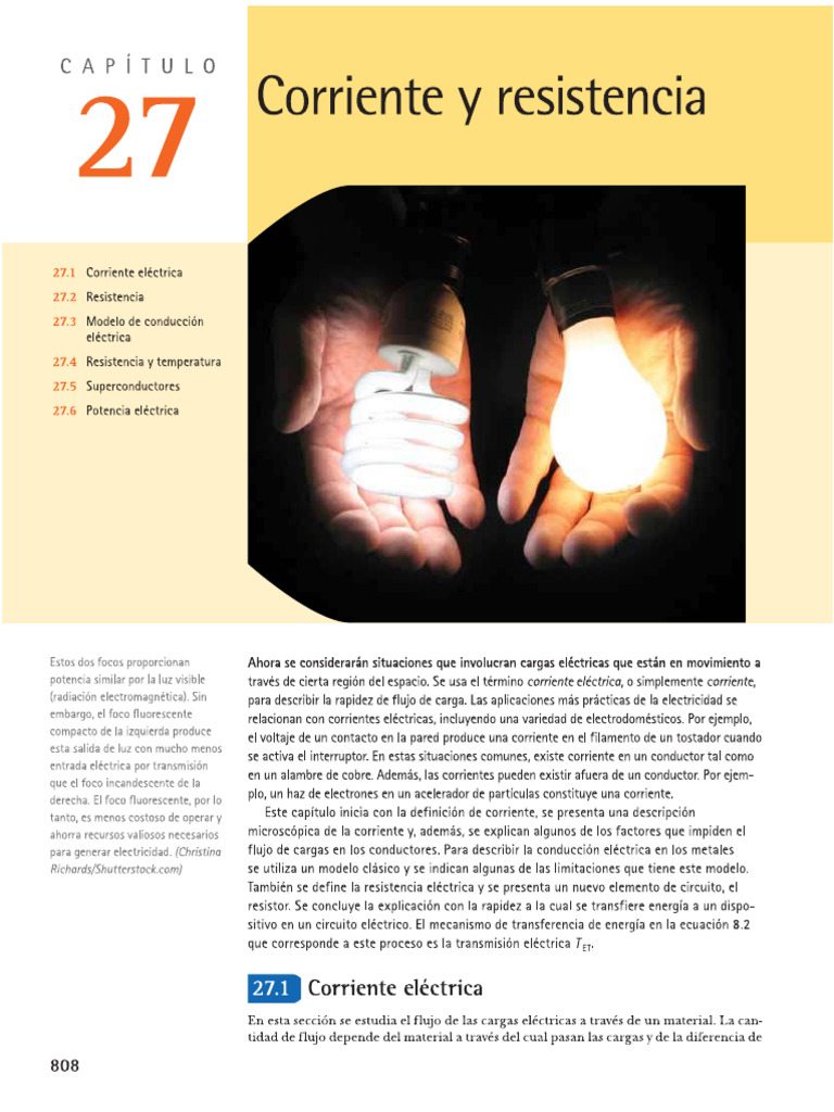 Corriente y Resistencia - Serway | PDF