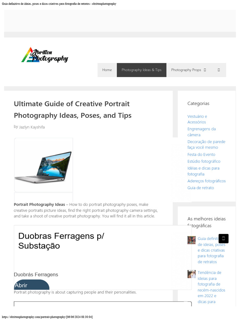 Guia Definitivo de Ideias, Poses e Dicas Criativas para Fotografia de Retratos | Download Free ...