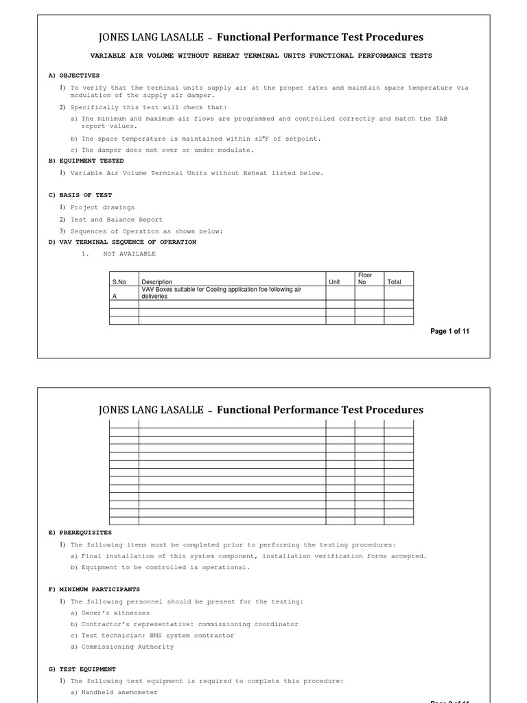 VAV Terminal Units FPT | PDF | Computing And Information Technology ...