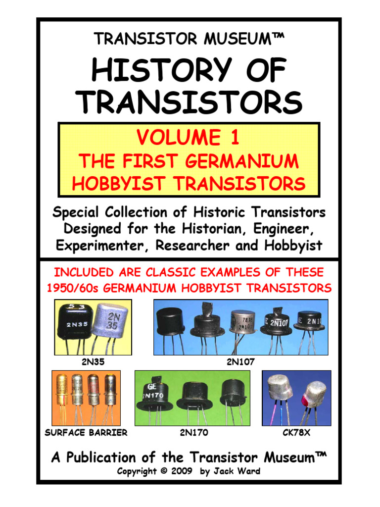 History of Transistors: The First Germanium Hobbyist Transistors | PDF ...
