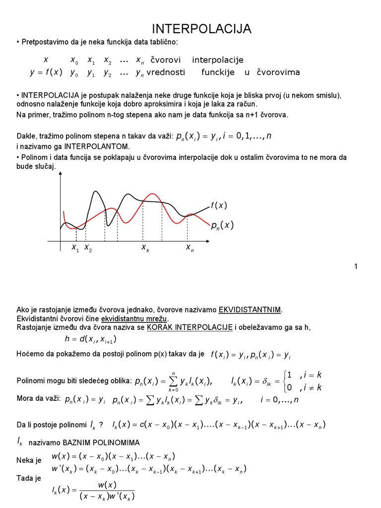 Interpolacija Ii | PDF