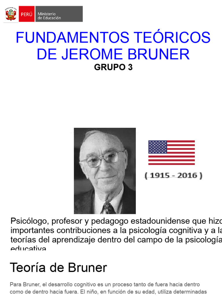 Fundamentos Teoricos de Bruner | Descargar gratis PDF | Aprendizaje | Teoría del aprendizaje ...