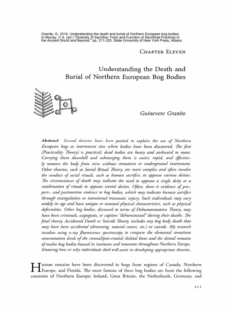 Northern European Bog Bodies | PDF | Social Science | History