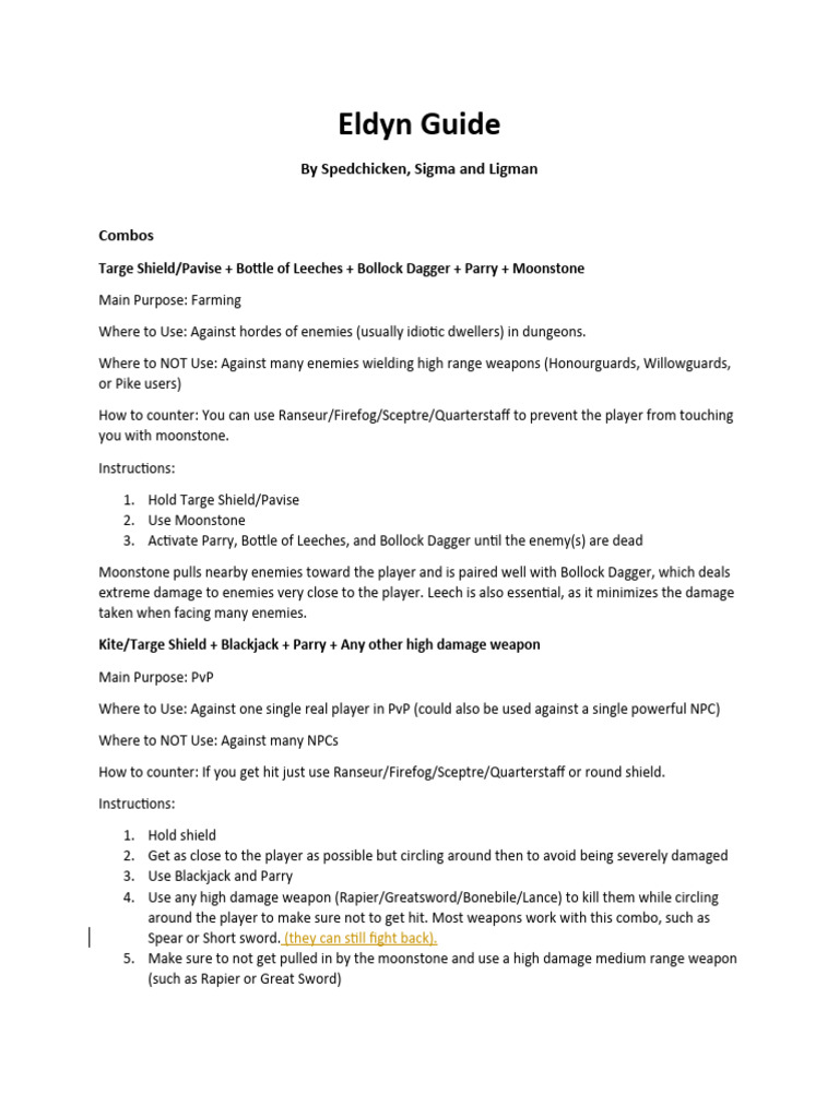 The Eldyn Guide NOT WITH SIG OR LIG | PDF | Shield
