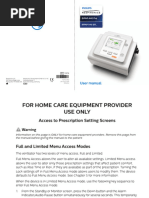 Luna CPAP Clinician Setup Guide | PDF | Menu (Computing) | Graphical ...