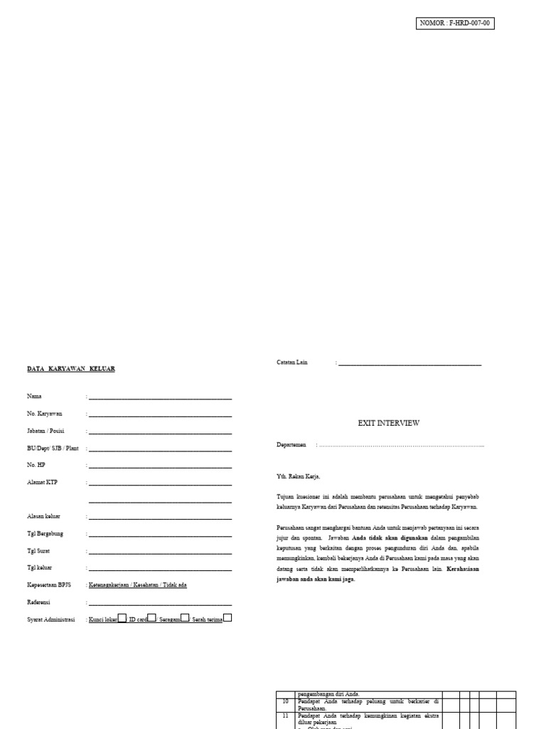 form_exit_interview | PDF