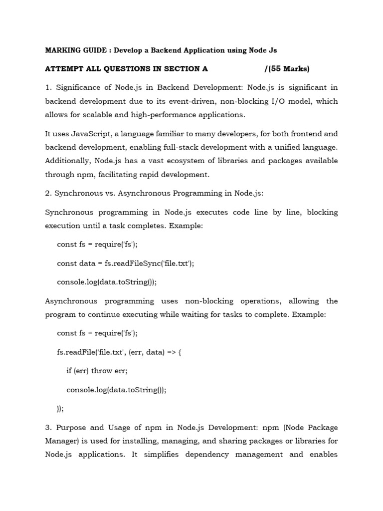 MG-Develop a Backend Application using Node Js | PDF | Software Testing ... MG-Develop a Backend Application using Node Js | PDF | Software Testing ...