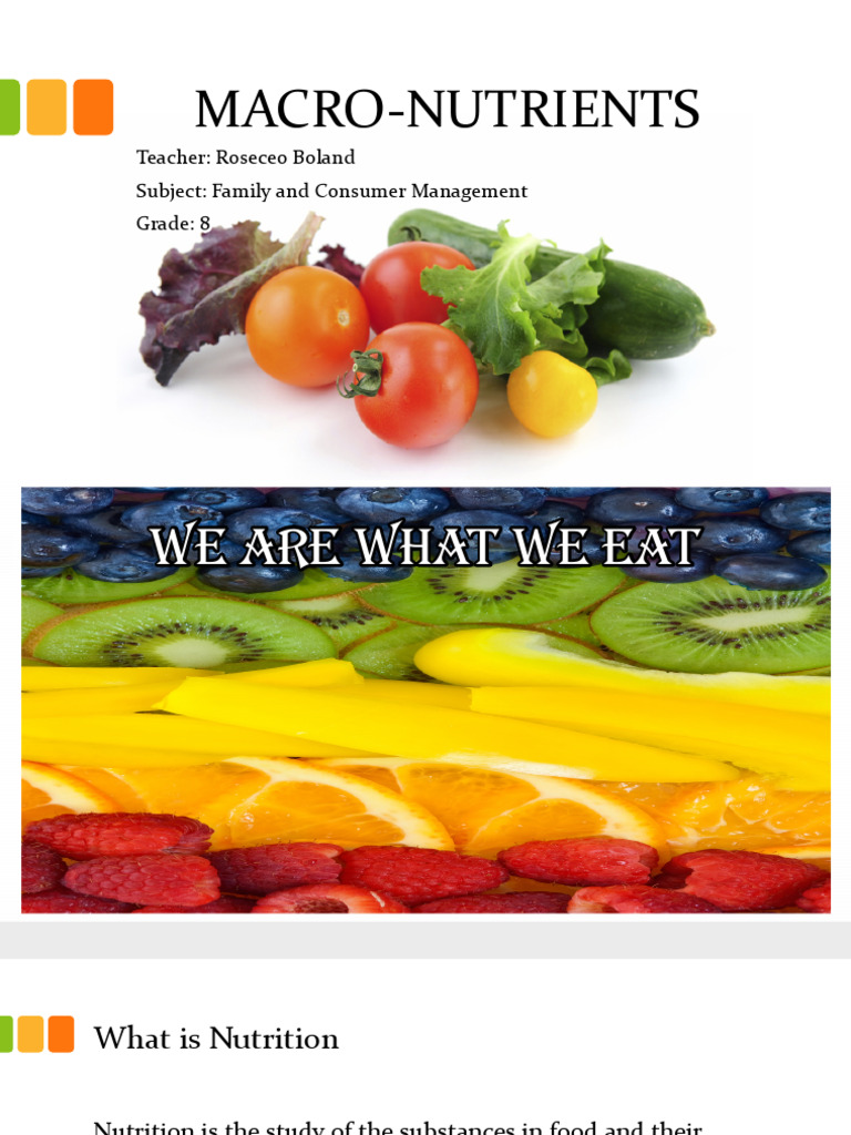 MACRONUTRIENTS Grade 8 | PDF | Carbohydrates | Nutrients