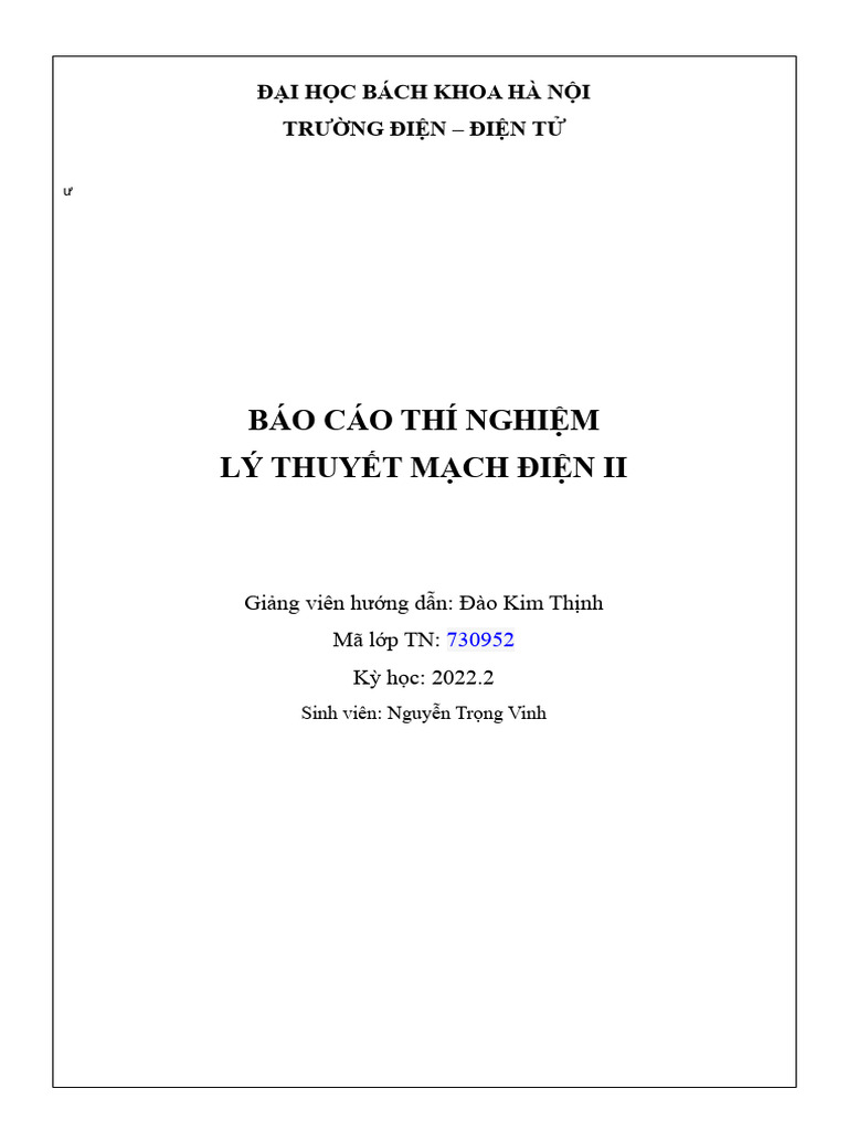 Báo Cáo TN LTM2 | PDF