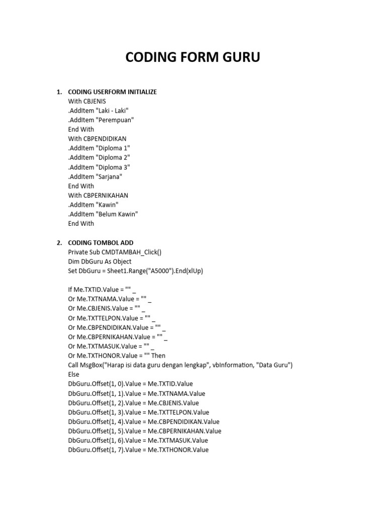 Coding Form Guru | Download Free PDF | Computing | Computer Programming