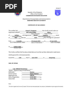 Marina Certificate of Sea Service | PDF