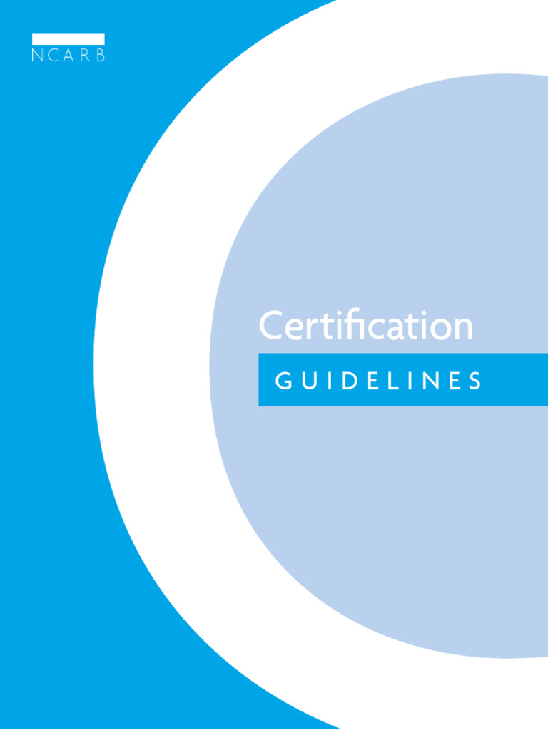 Certification Guidelines | Download Free PDF | Qualifications | Vocational Education