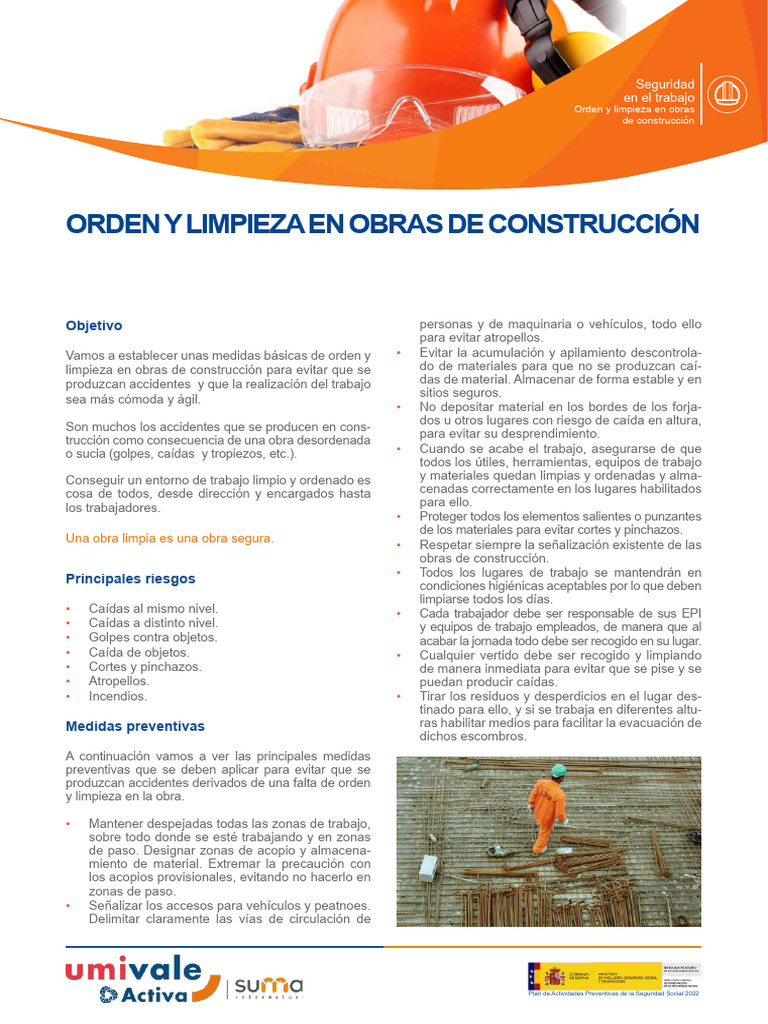 Medidas de Seguridad en Construcción 2022 | PDF