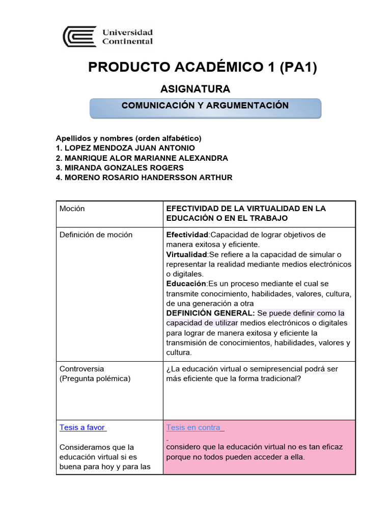 FORMATO de PA1 (1) | Descargar gratis PDF | Perú