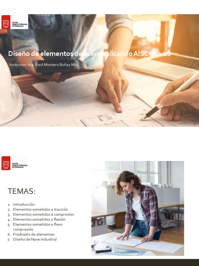 Diseño de Elementos de Acero-Flexion-Espoch | PDF | Pandeo | Doblar