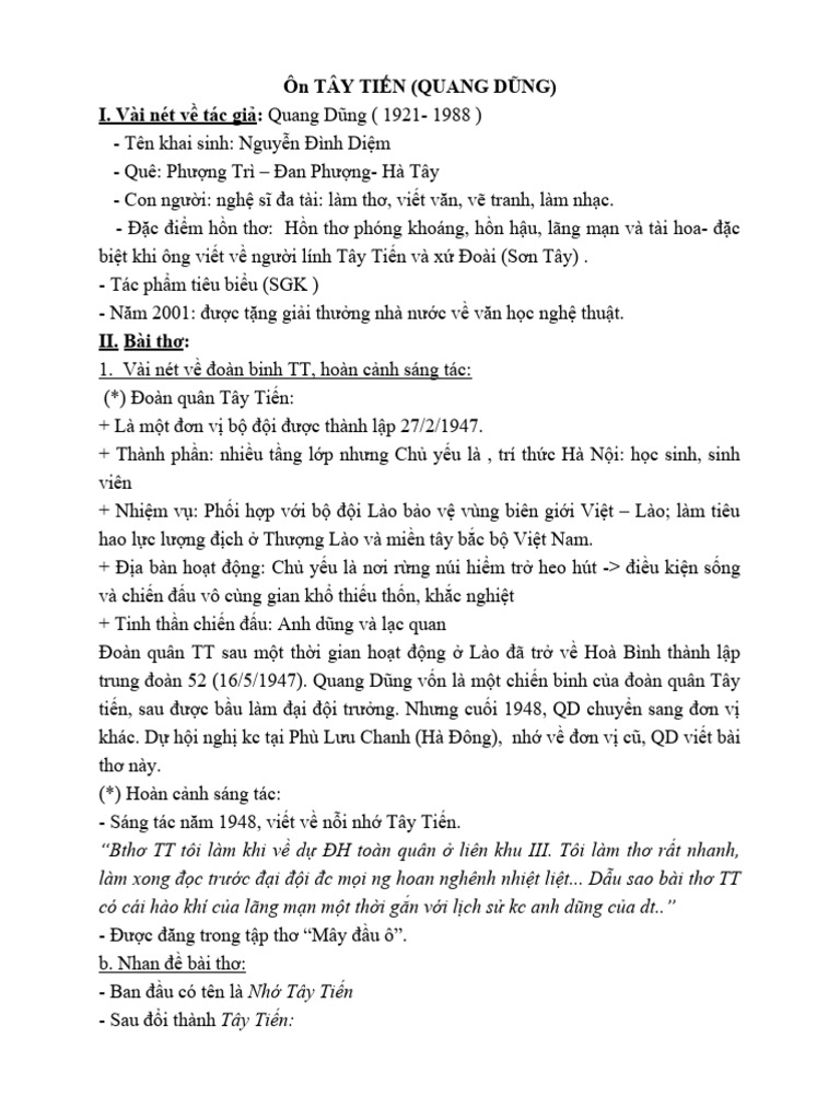 KTTP TÂY TIẾN | PDF