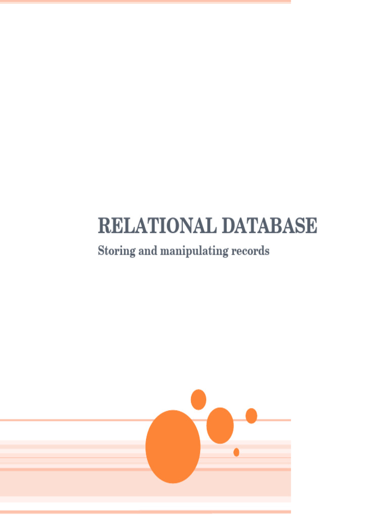 Database Concept - Revision | Download Free PDF | Databases | Relational Database