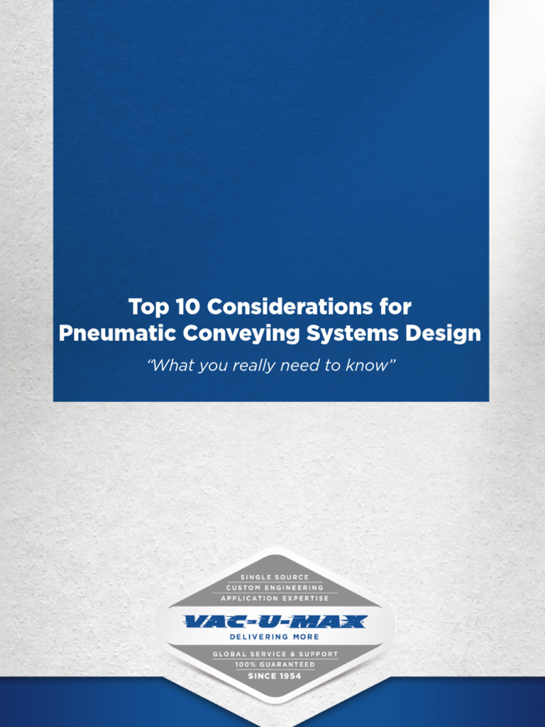 VAC-U-MAX-Top Ten Design Considerations For Pneumatic Conveying Systems ...