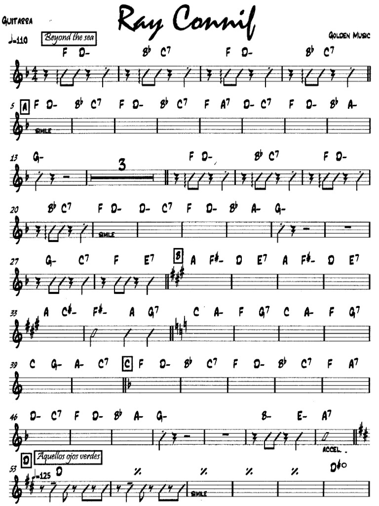 Medley Ray Connif - Guitarra | PDF