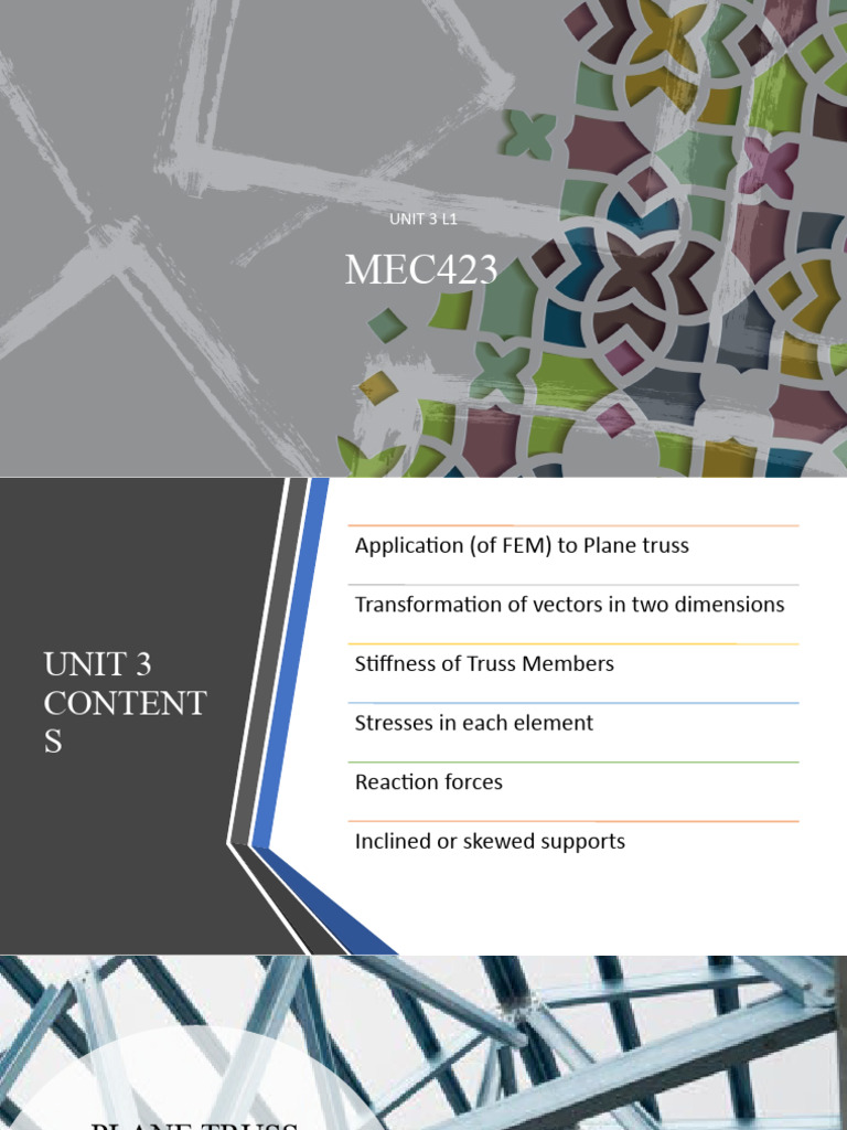 Unit 3 | PDF | Stiffness | Euclidean Vector