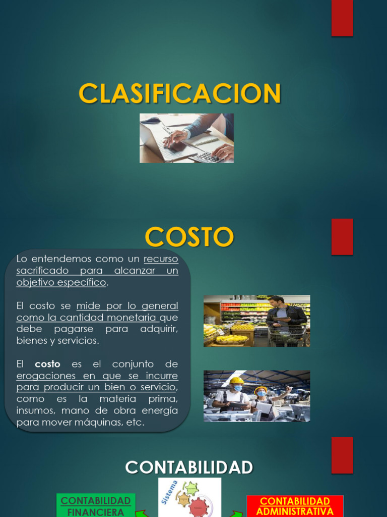 CLASIFICACION DE COSTO 2 | PDF | Presupuesto | Contabilidad de costos