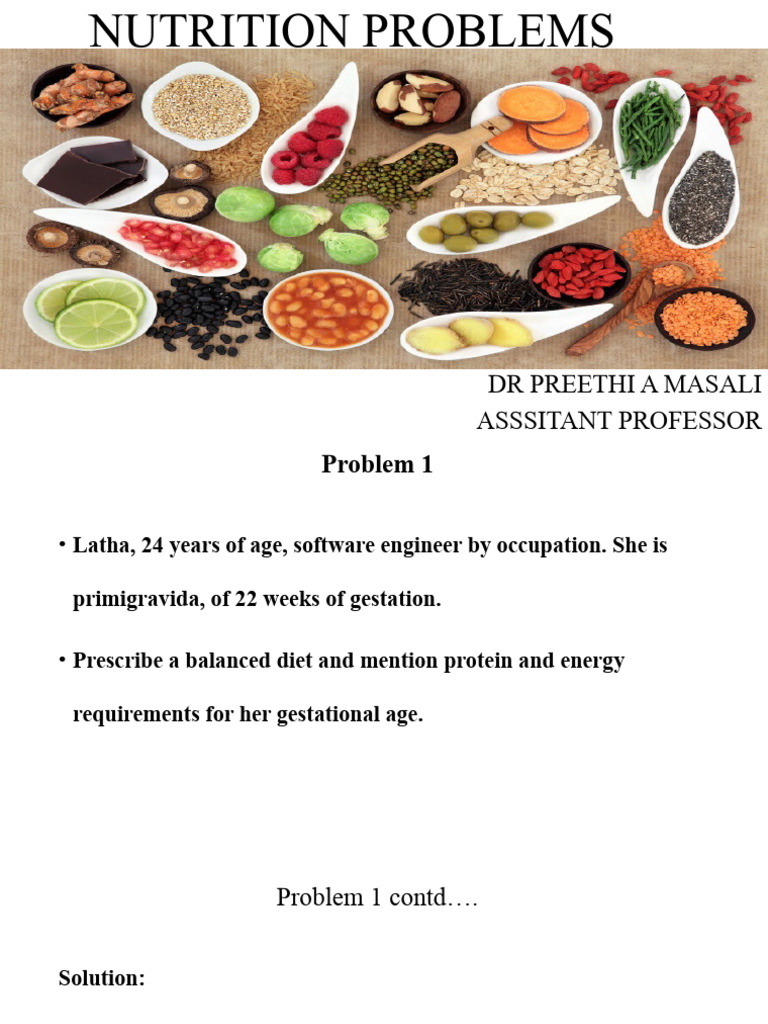 Nutrition Problems Practicals Updates | Download Free PDF | Food Energy ...