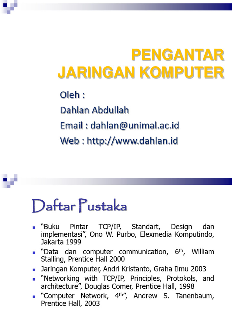 Pengenalan Jaringan Komputer dan Klasifikasinya | PDF